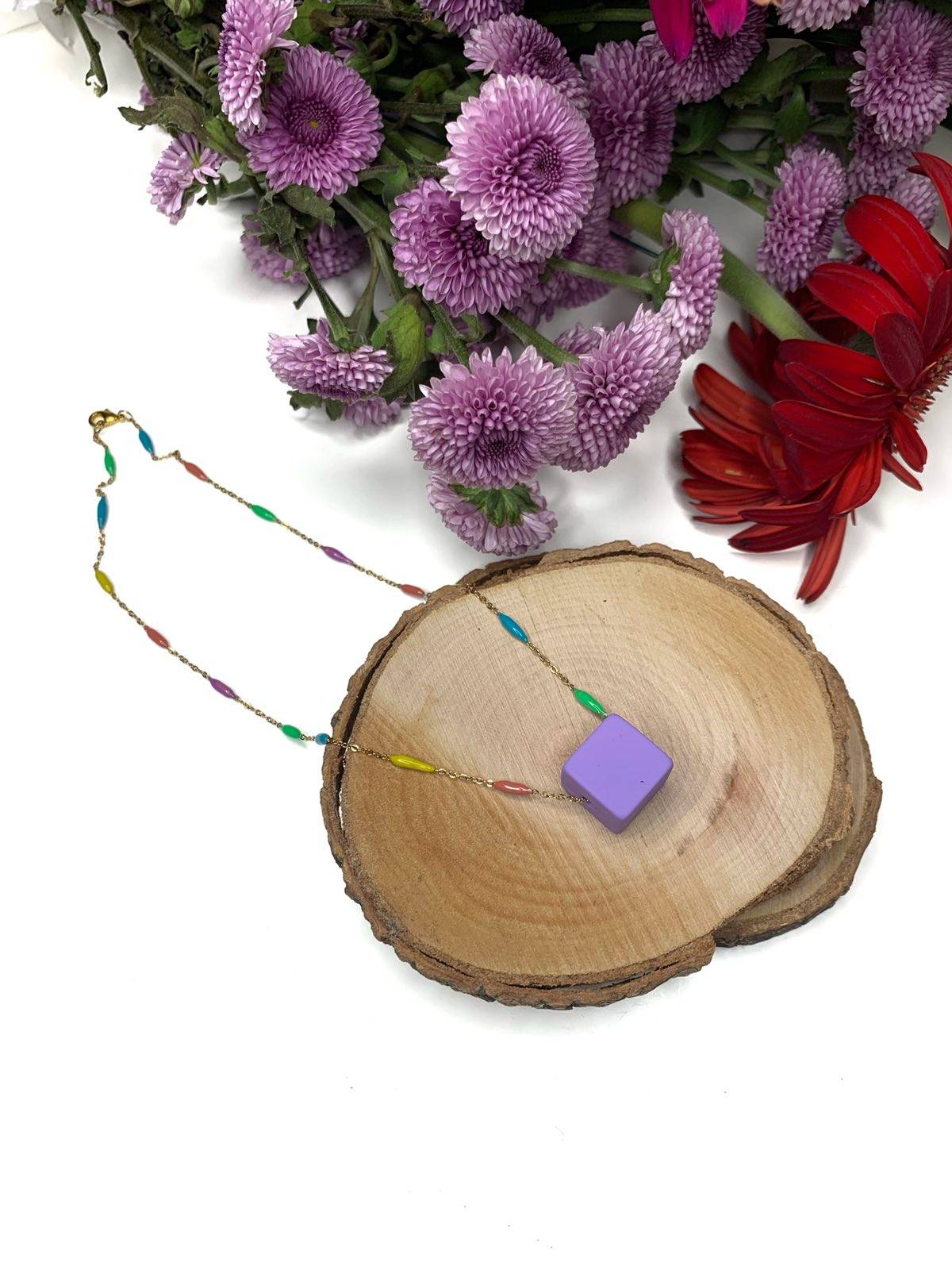 Κολιέ χειροποίητο 'Purple one necklace' – Des to Tsantaki mou ,κολιέ με ...