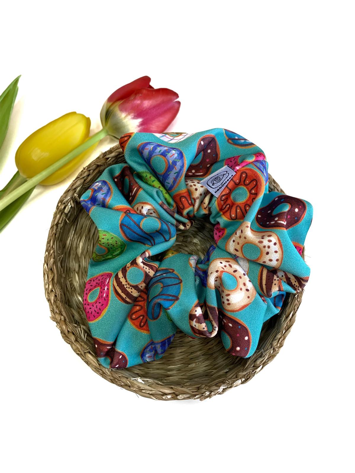 Σούρα μαλλιών χειροποίητη 'Donuts scrunchie'